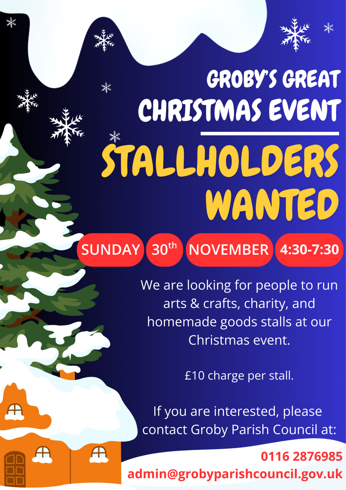 Stallholder Information – Groby Parish Council